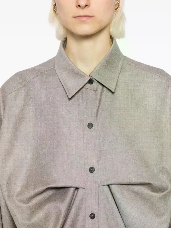MOOHONG Pleated Shirt