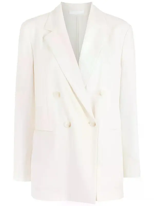 BOSS Double-breasted Blazer - White