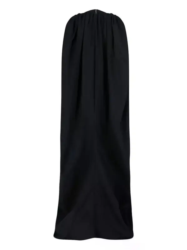 DURAN LANTINK Draped Neckline Maxi Dress