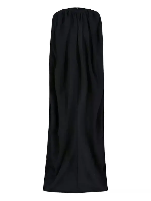 DURAN LANTINK Draped Neckline Maxi Dress
