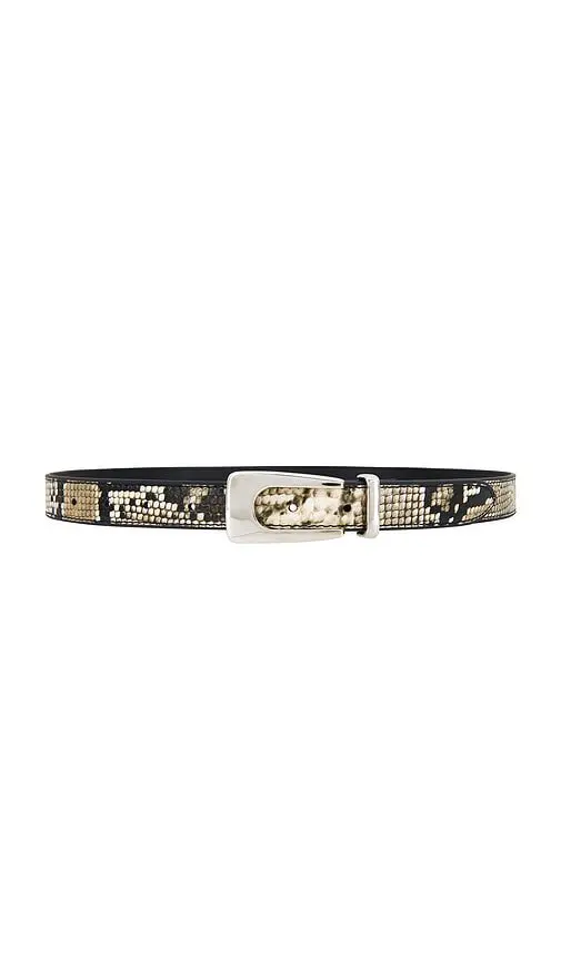 NAKEDVICE The Stassie Belt - Snake & Silver