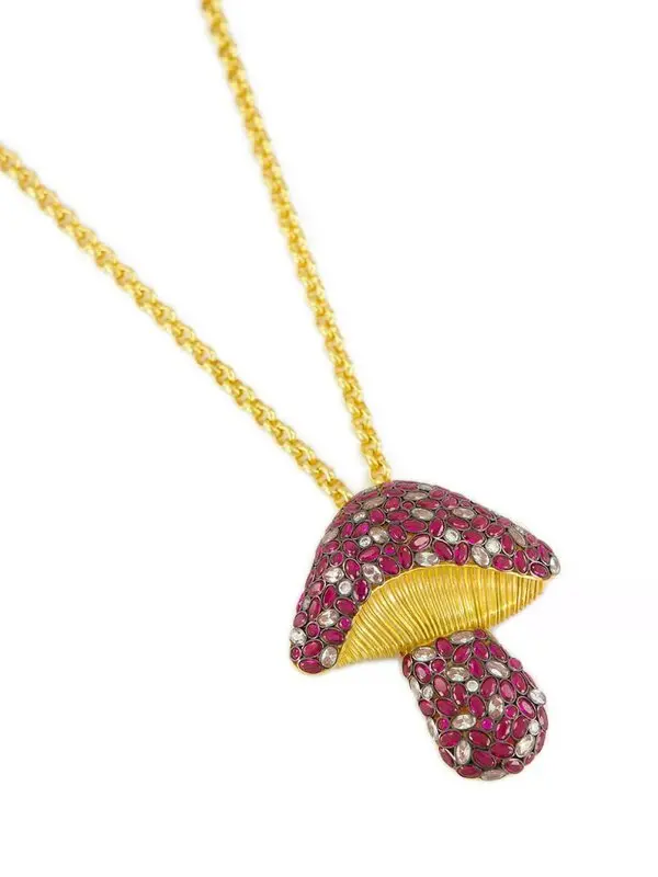 Begum Khan Mushroom Pendant Chain Necklace