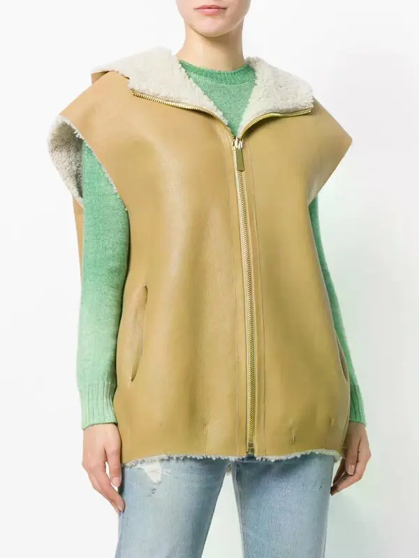 Michael Kors Zipped Shearling Gilet