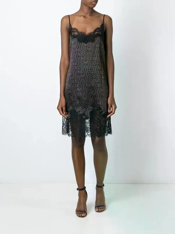 Givenchy Logo Print Lace Dress