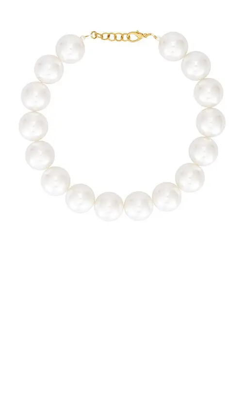 MILKWHITE Faux Pearl Necklace - White