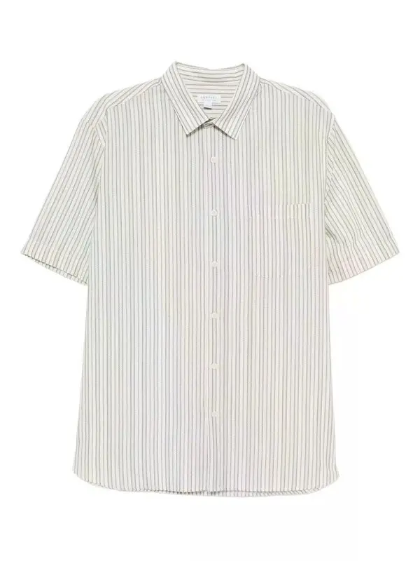 Sunspel Vintage Striped Shirt - Neutrals