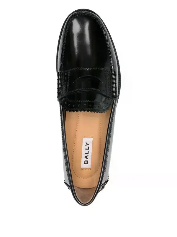 Bally Penny Leather Loafers