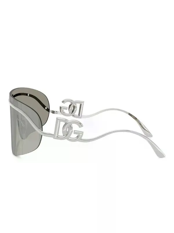 Dolce & Gabbana Logo-plaque Shield Sunglasses