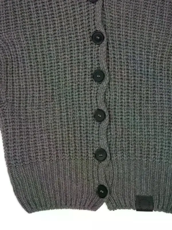 Stella McCartney Hooded Ribbed Knit Cardigan