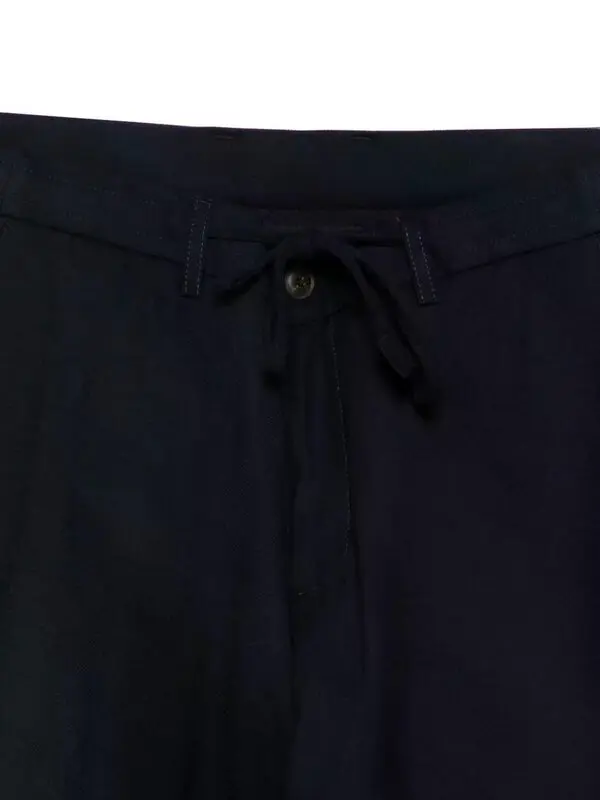 Canali Drawstring-fastening Trousers - Blue