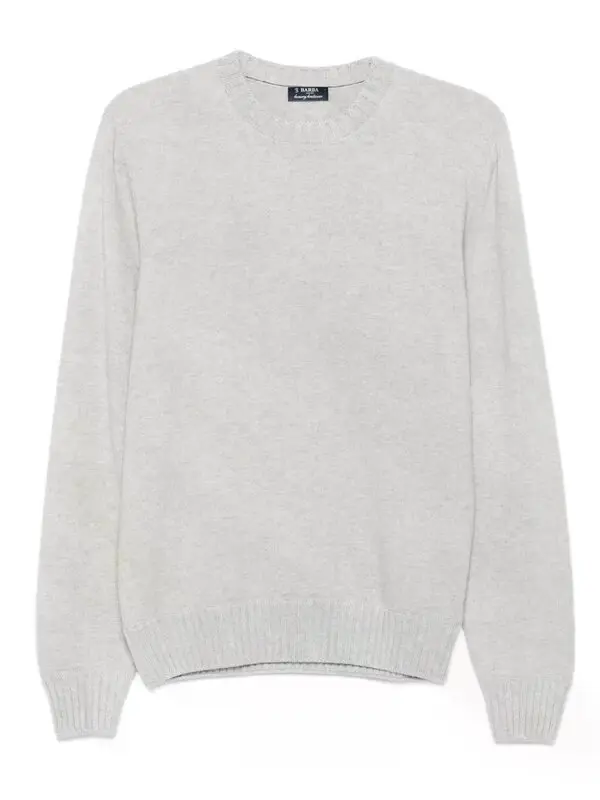 BARBA NAPOLI Cashmere Round-neck Sweater - Grey
