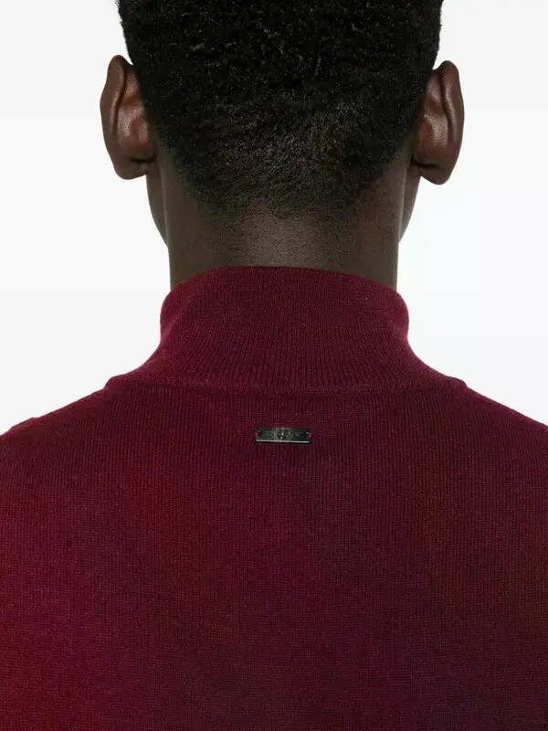 Corneliani High-neck Half-zip Jumper