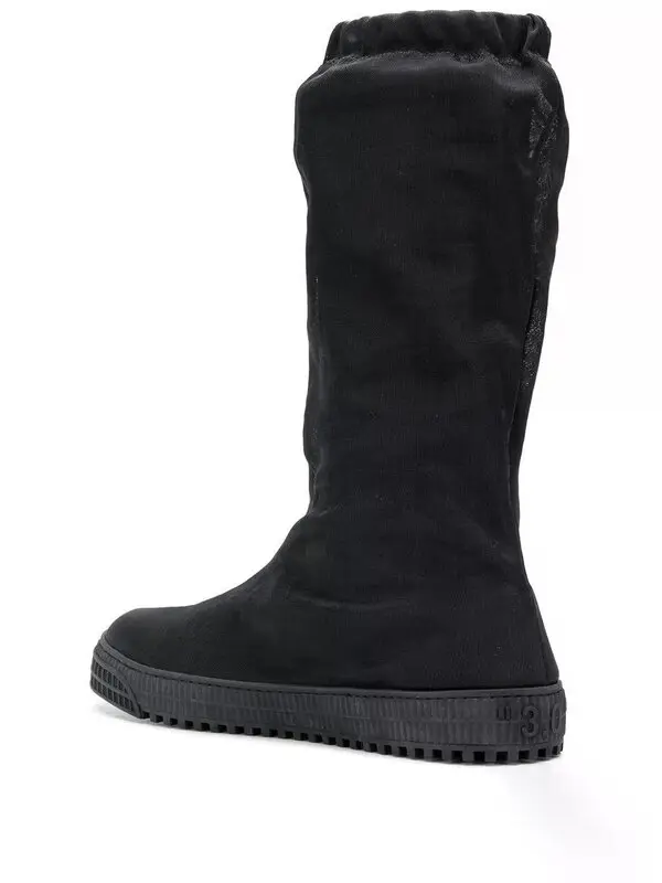 Off-White Lettering-detail Knee-high Boots