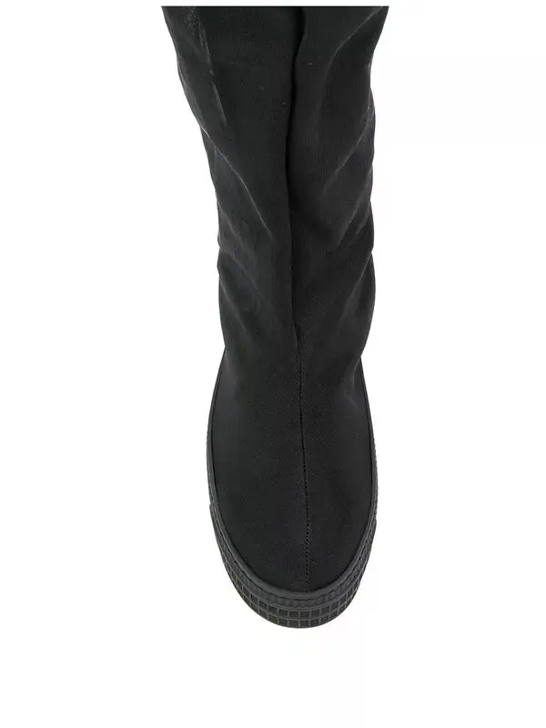 Off-White Lettering-detail Knee-high Boots