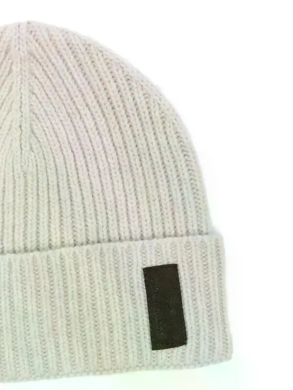 Paul & Shark Ribbed-knit Beanie - Neutrals