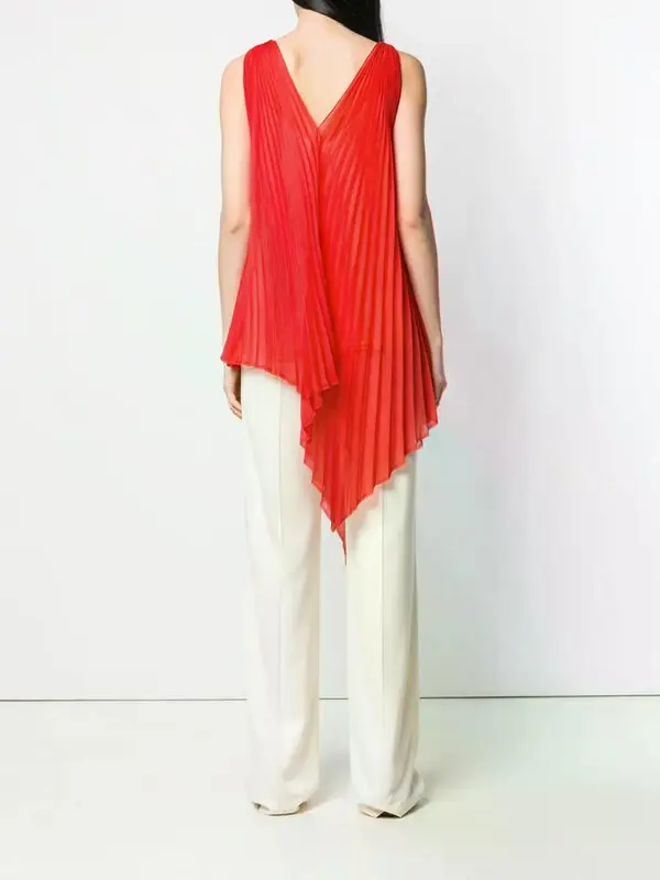 Poiret Asymmetric Pleated Top