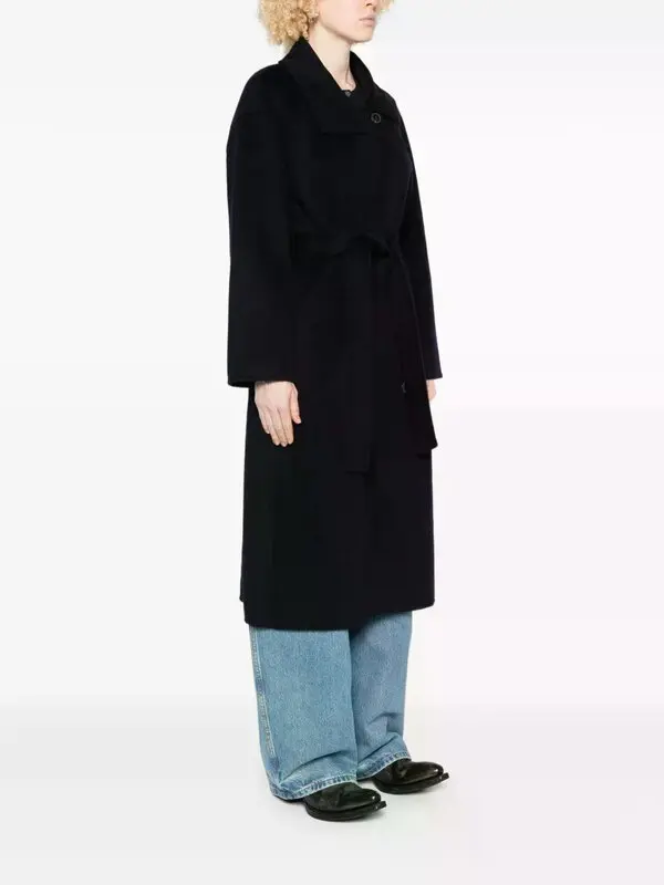 THE DYNAMIS STUDIO Belted Wool Coat