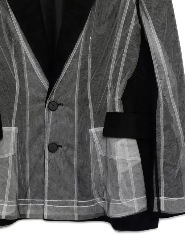 QUETSCHE Tulle-embellished Blazer
