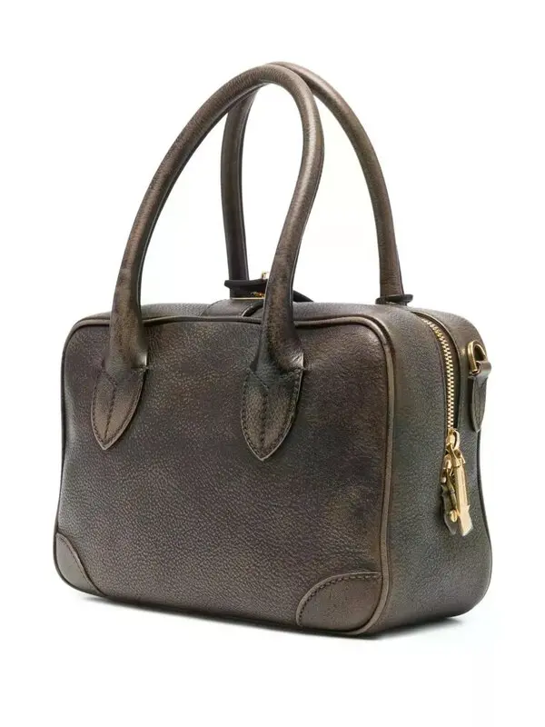 GOLDEN GOOSE Top-handle Zip-fastening Tote Bag - Brown