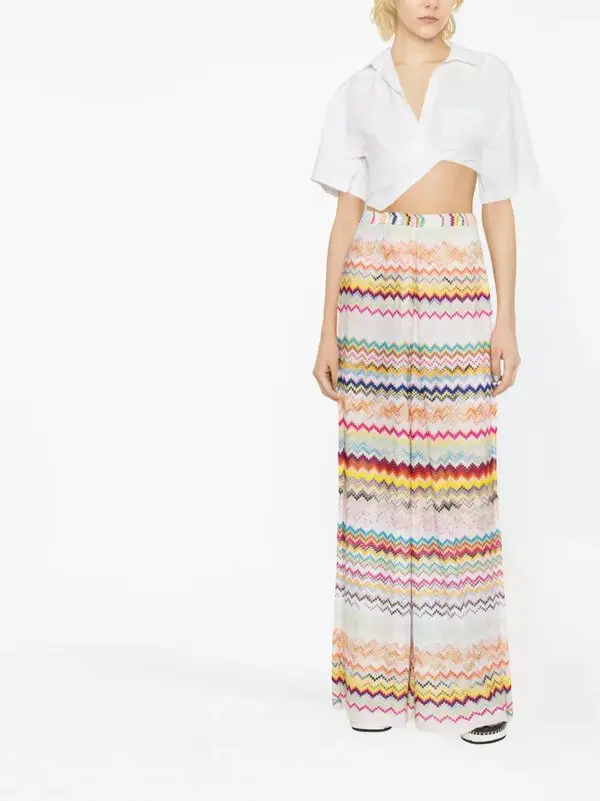 Missoni Zigzag Wide-leg Trousers