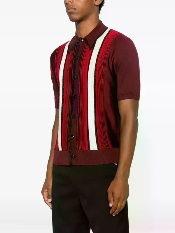 Amiri Embellished Striped Shirt