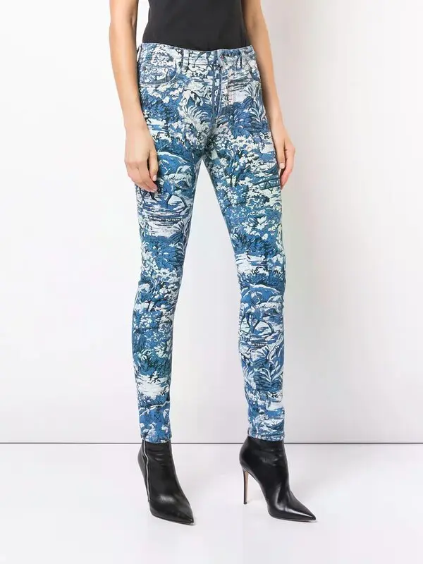 Off-White Printed Skinny Jeans