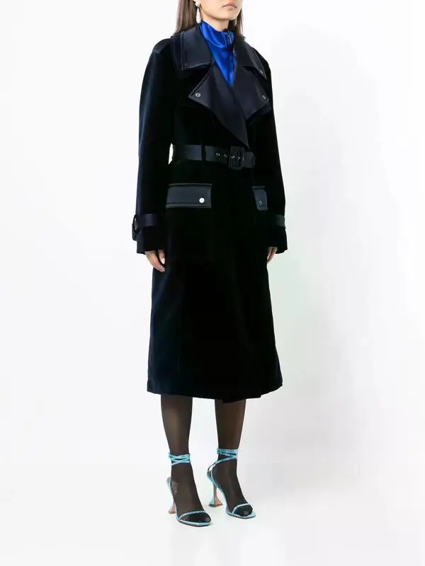 TOM FORD Notched-lapels Belted Mid-length Coat