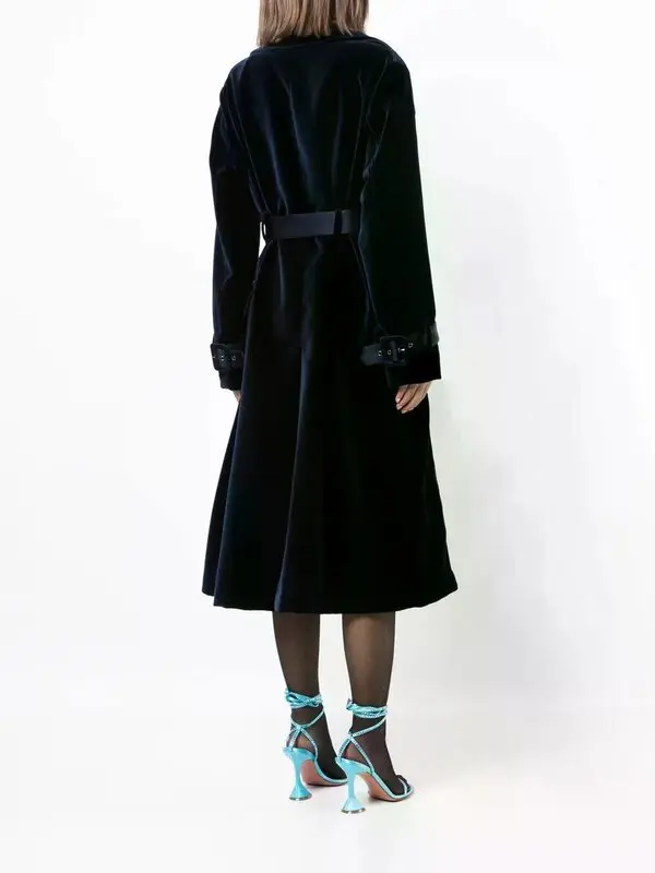 TOM FORD Notched-lapels Belted Mid-length Coat