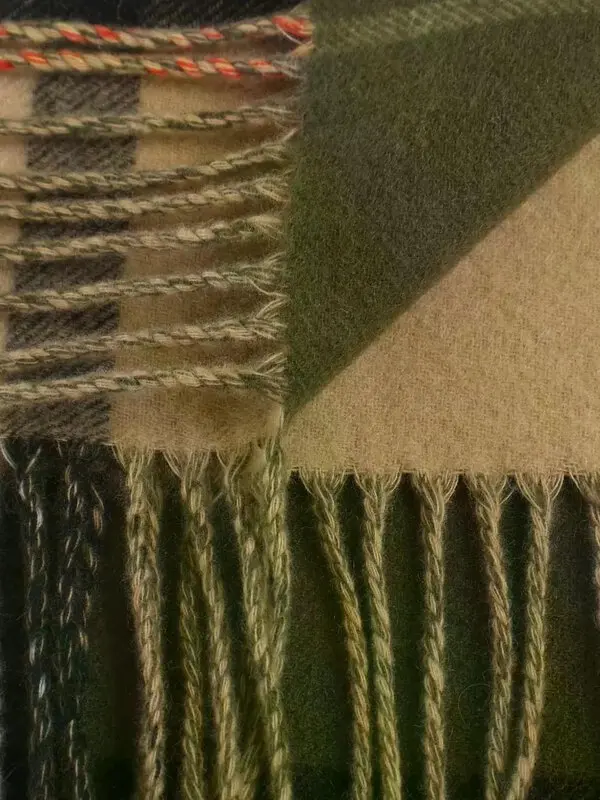 Burberry Contrast Check Cashmere Scarf