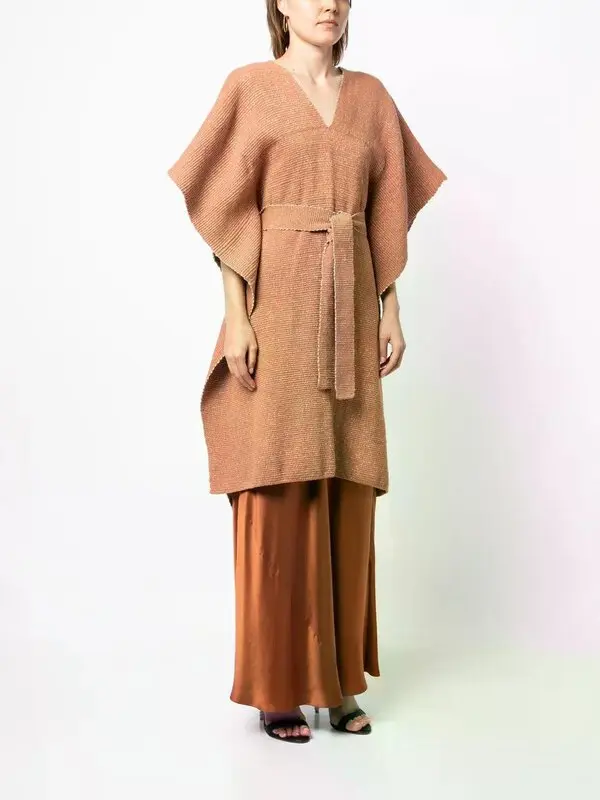 Voz Solid Tied-waist Kaftan