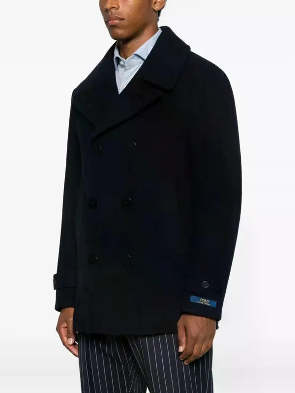 Polo Ralph Lauren Double-breasted Peacoat With Notched Lapels