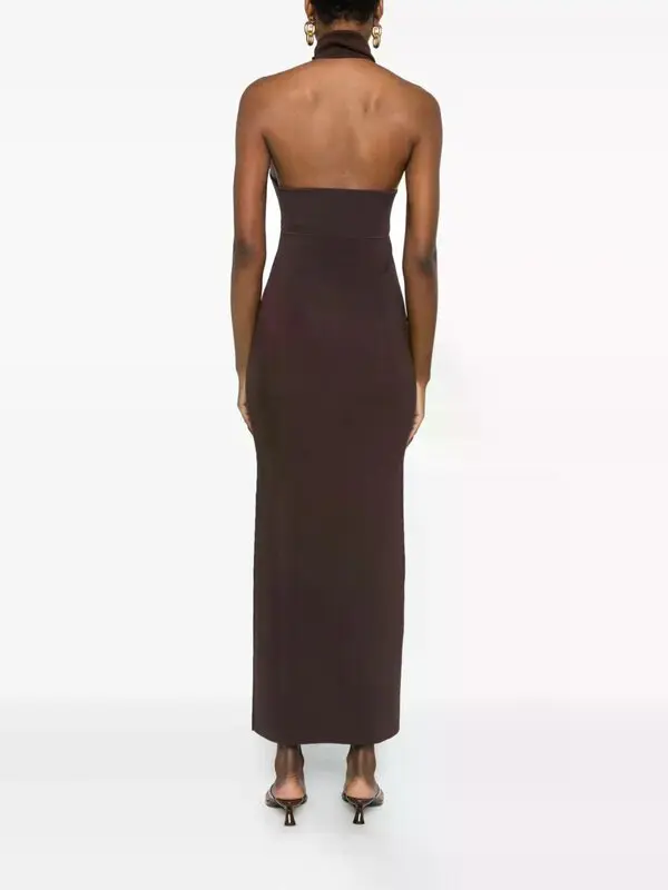 Christopher Esber Slope Halterneck Maxi Dress