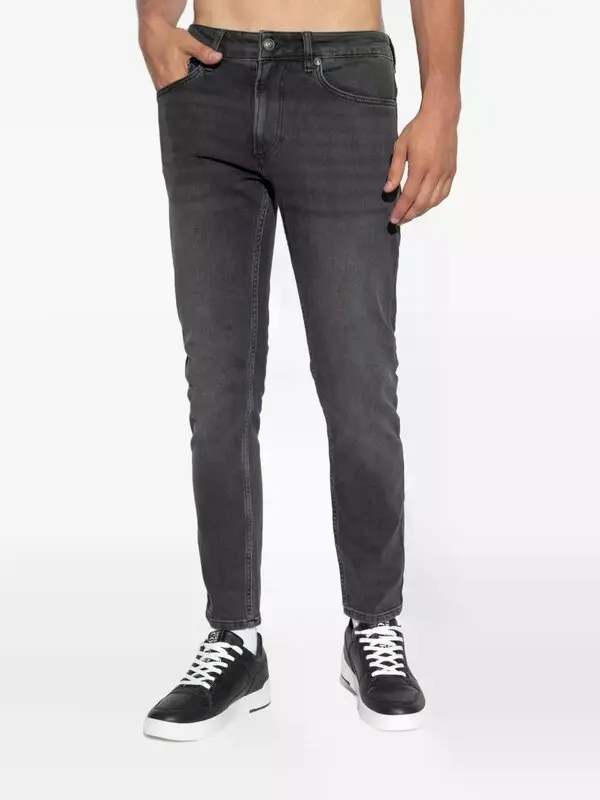 Versace Five-pocket Jeans With Logo Plaque