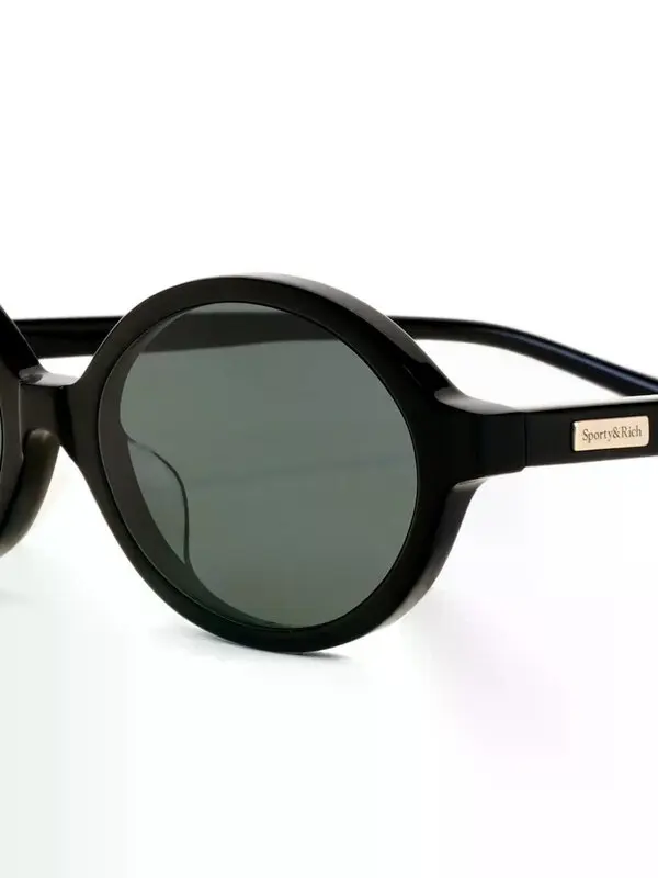 SPORTY & RICH Oval-frame Sunglasses - Black
