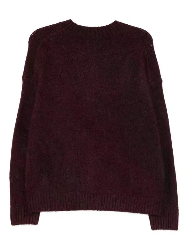 Izzue Slogan-intarsia Jumper - Red