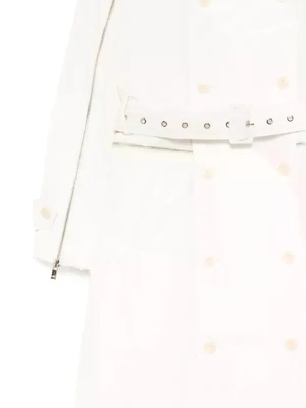 Rokh Double-breasted Trench Coat - Neutrals