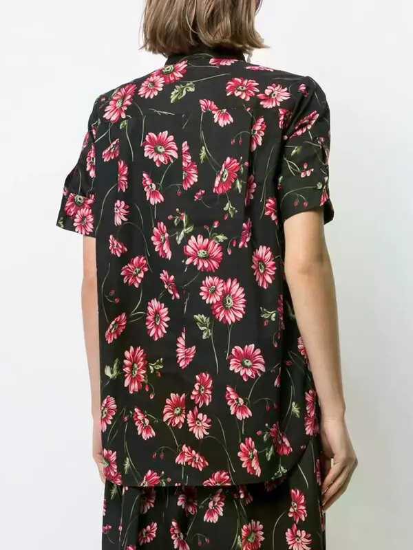 Adam Lippes Floral-print Cotton Shirt