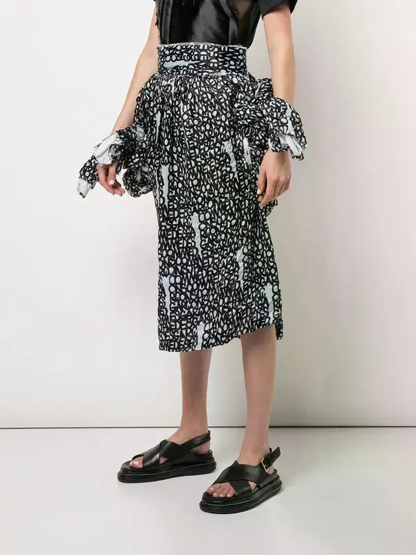 Comme Des Garçons D Pattern Knotted Jumper-skirt