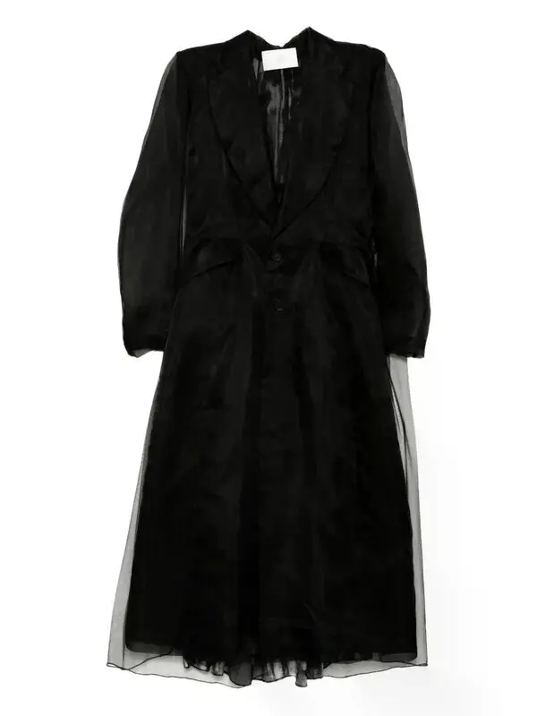 QUETSCHE Printed Semi-sheer Coat
