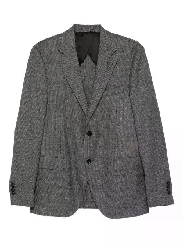 LARDINI Wool Single Breasted Suit - Grey