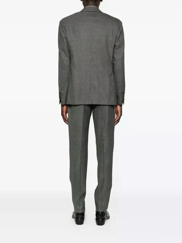 LARDINI Wool Single Breasted Suit - Grey