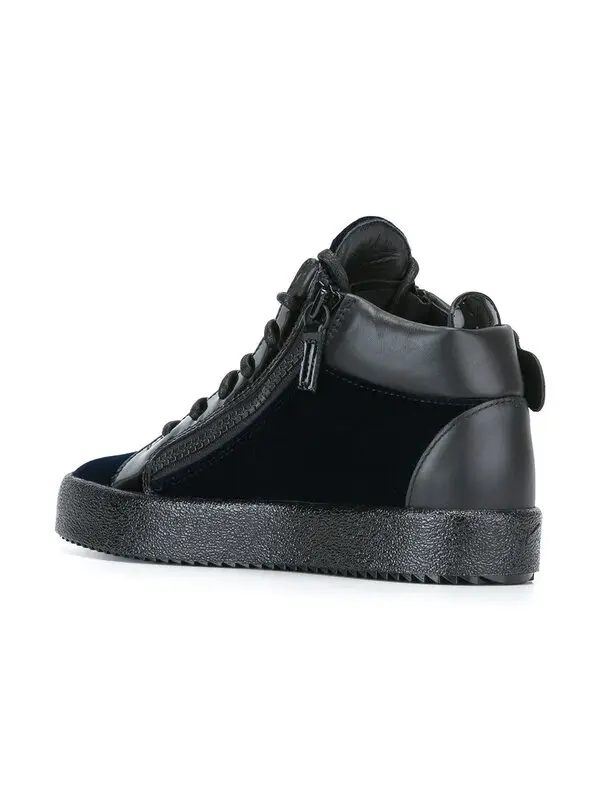 GIUSEPPE ZANOTTI High Top Sneakers With Embellished Detailing