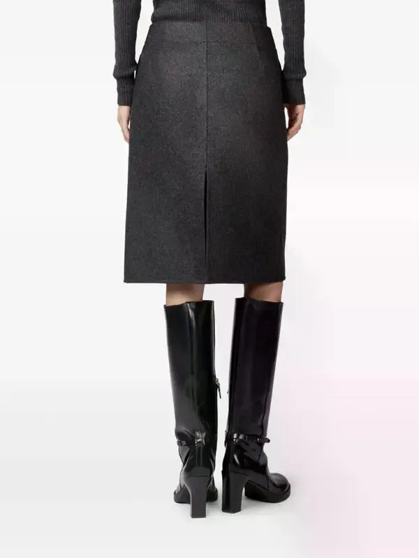 TOD'S Double-pocket Wool Skirt With Slit
