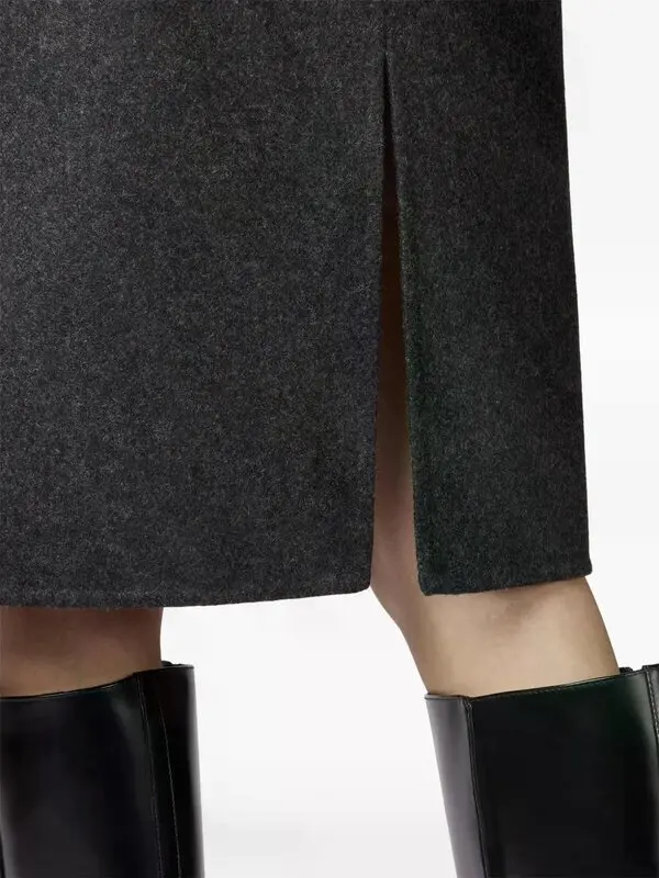 TOD'S Double-pocket Wool Skirt With Slit