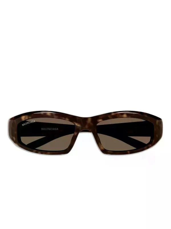 Balenciaga Tortoiseshell-effect Sunglasses - Brown