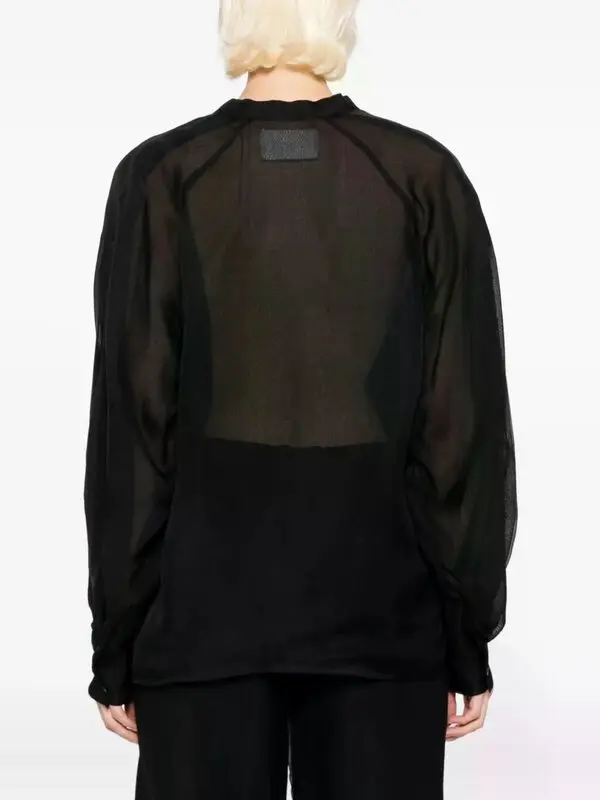 QUETSCHE Bustier Tulle-embellished Shirt
