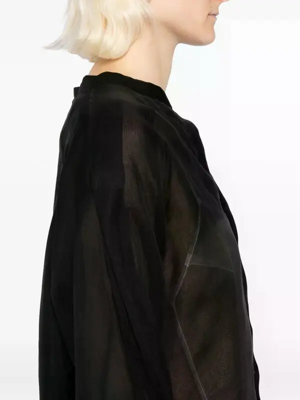 QUETSCHE Bustier Tulle-embellished Shirt