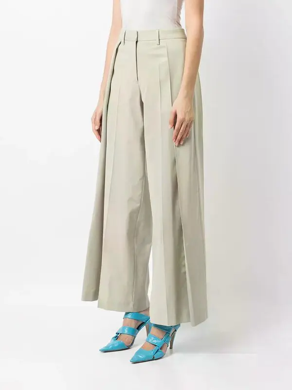 Off-White Panelled Wide Leg Trousers