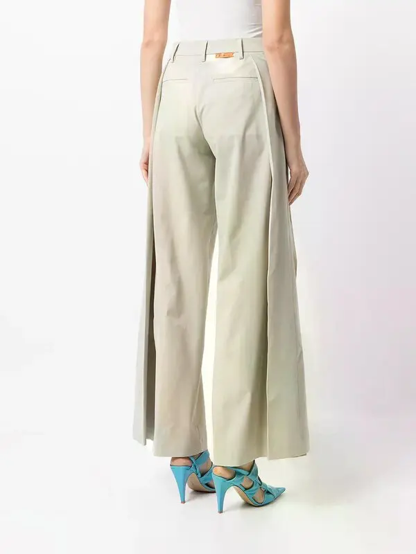 Off-White Panelled Wide Leg Trousers