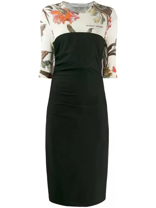 Off-White Two-layer Midi Dress